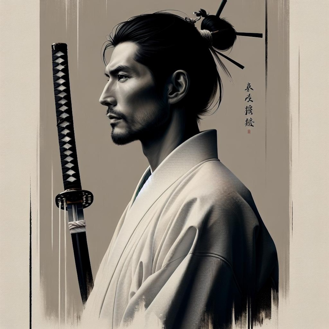 Samurai Art Print Traditional Japanese Warrior Elegant Decor ...