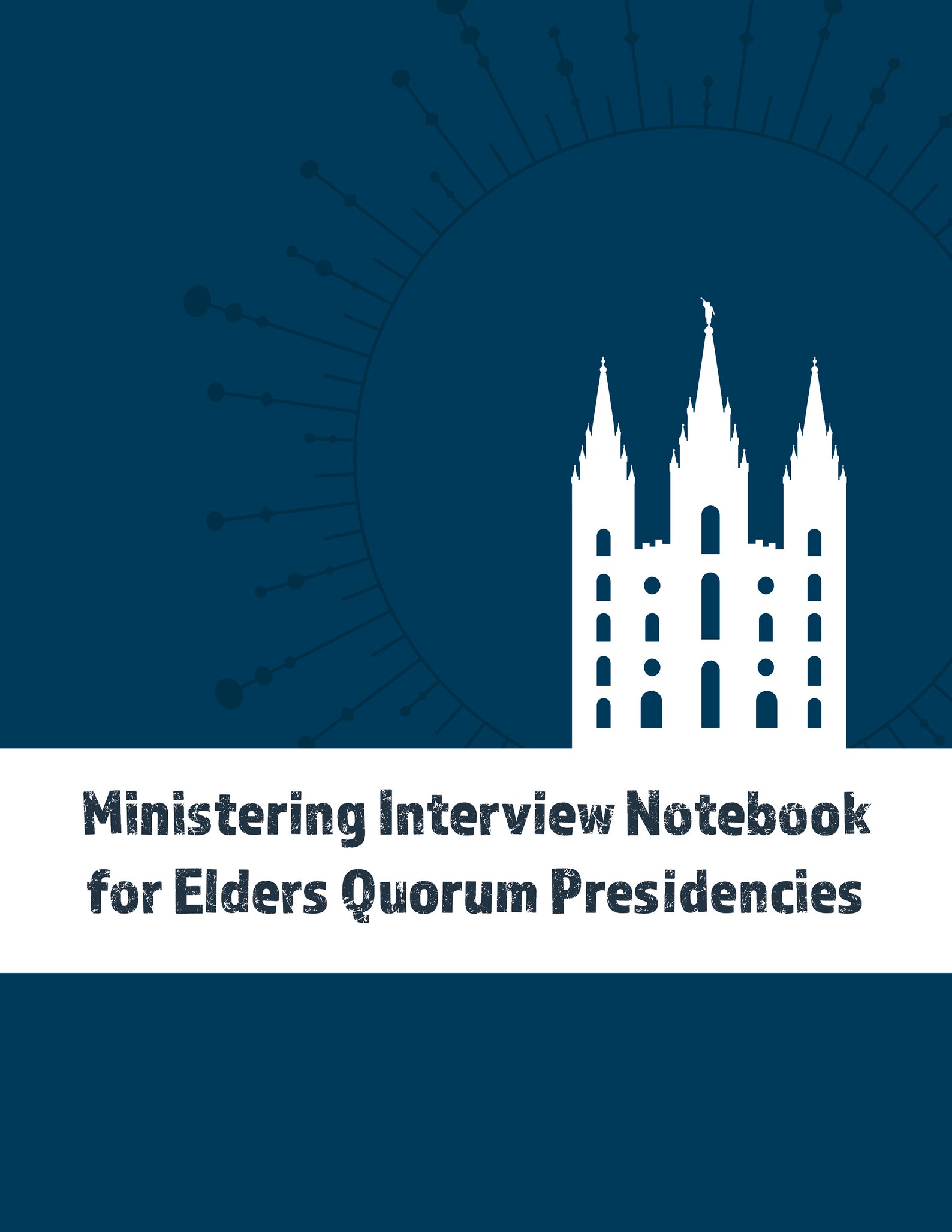 LDS Ministering Interview Notebook for Elders Quorum Presidencies ...