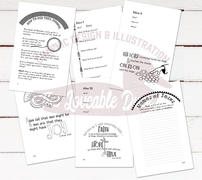 LDS Book of Mormon Study Guide, Children's Scripture Study Journal ...
