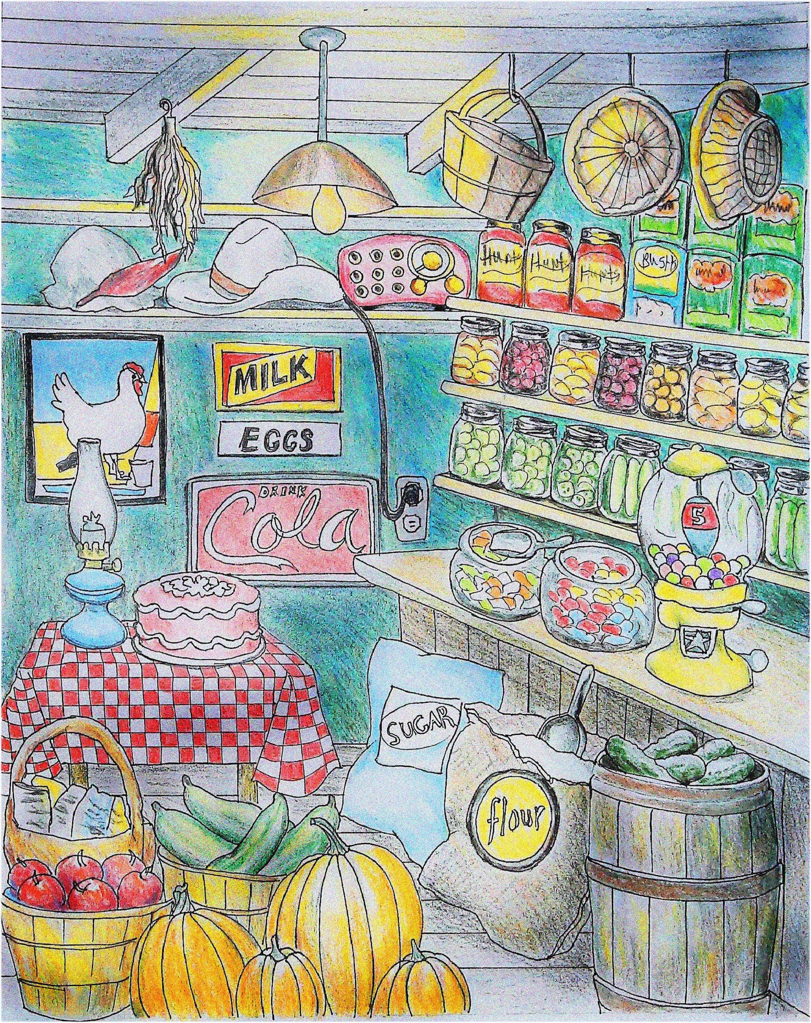 Old Country Store 2 Pages of Printable Downloads - Etsy