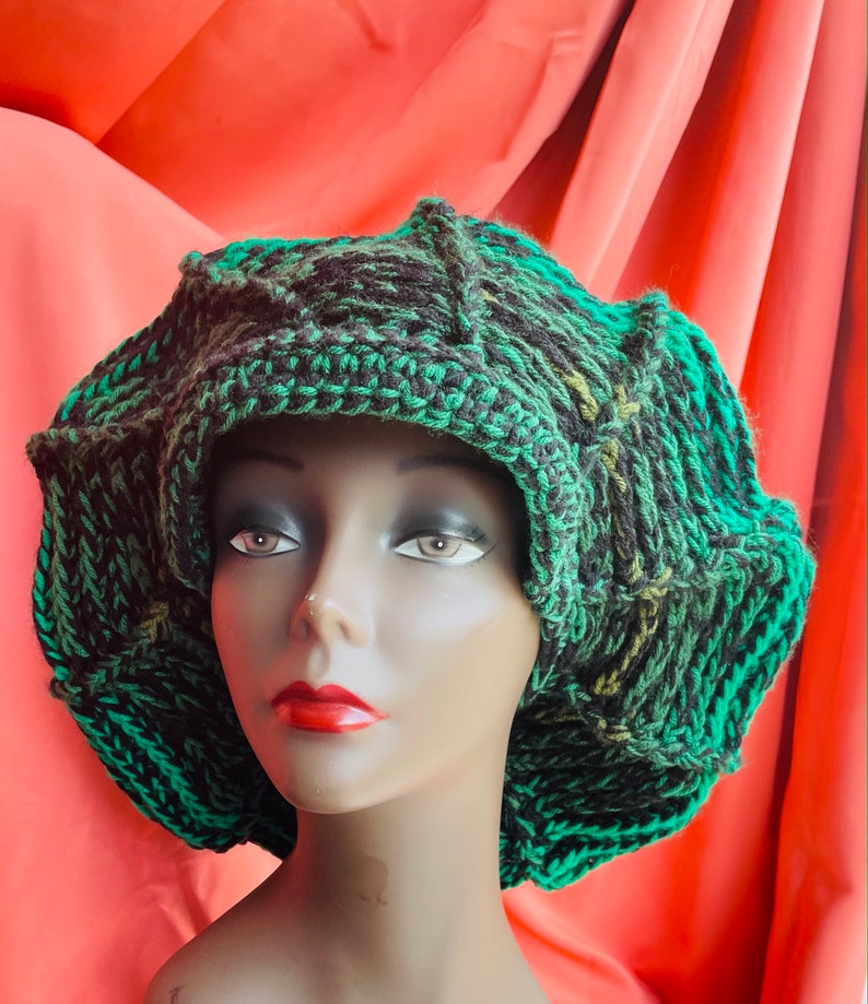 Crown Warmer Mega Hat for Locs and Big Curly Hair Goodwitchcrochet - Etsy