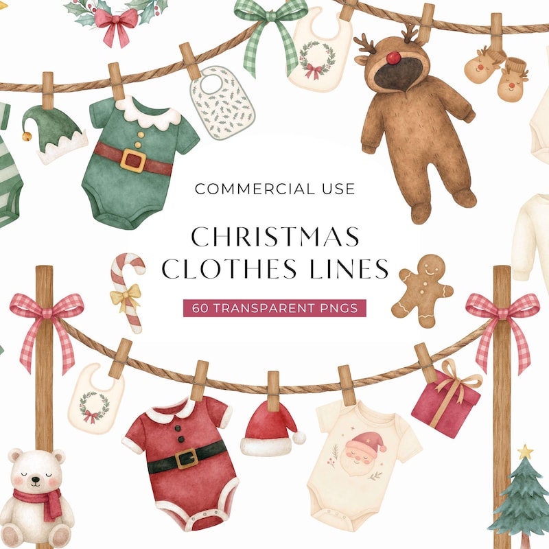 Red Baby Clothes Clipart - Etsy UK