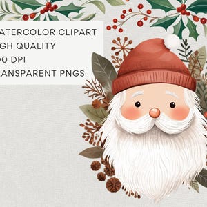 Scandi Christmas Clipart, DIGITAL DOWNLOAD, Nordic Style Xmas Card Clip ...