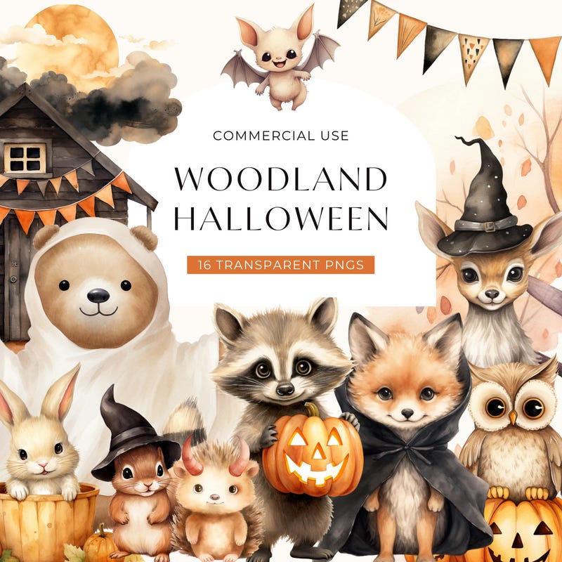 Halloween Clipart - Etsy