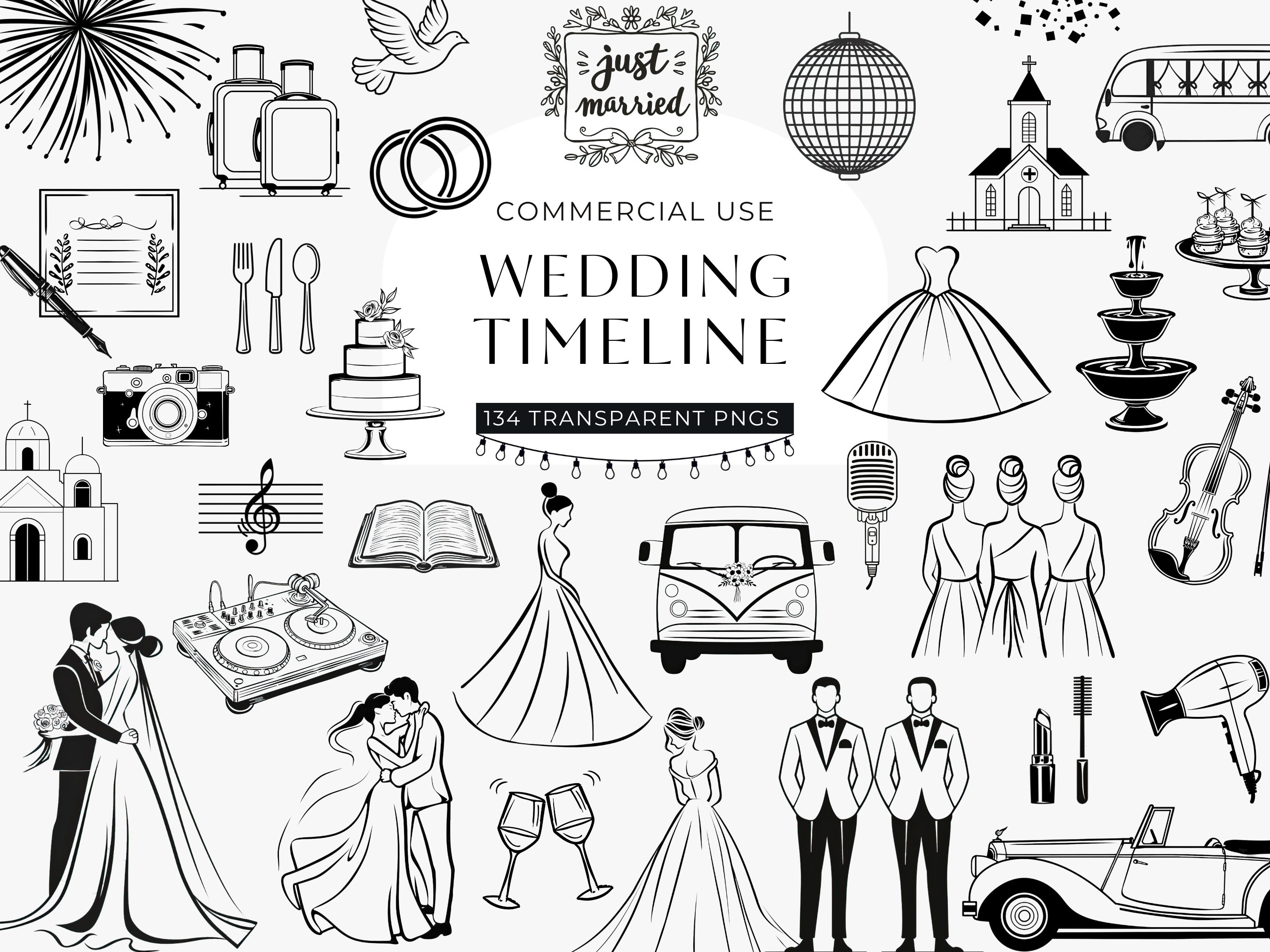 Wedding timeline icons 60 photos - Astyledwedding.com
