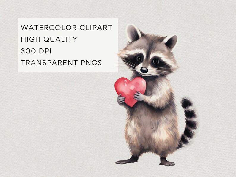 Woodland Animals Clipart Valentines DIGITAL DOWNLOAD Forest - Etsy