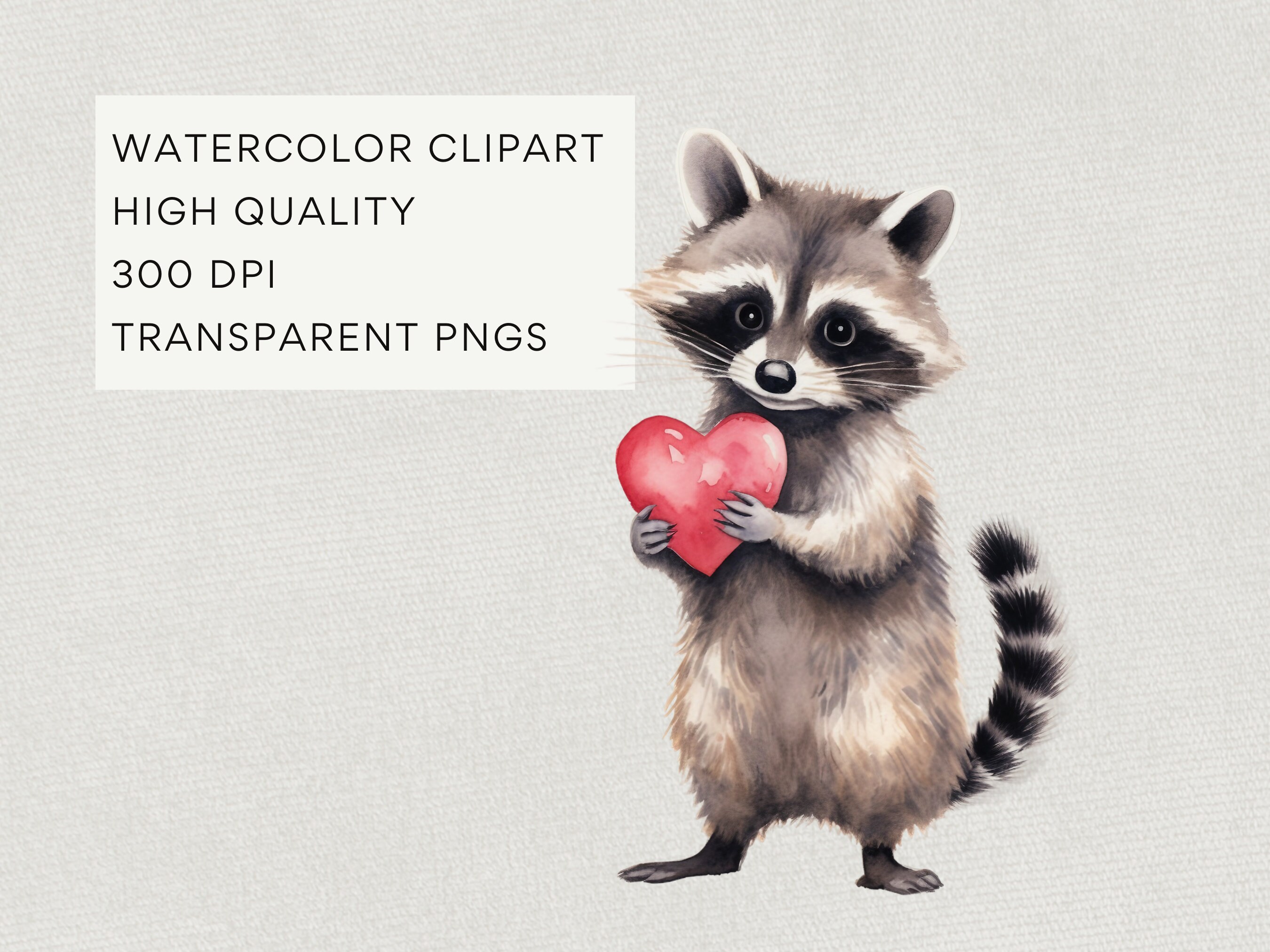 Woodland Animals Clipart Valentines DIGITAL DOWNLOAD Forest - Etsy