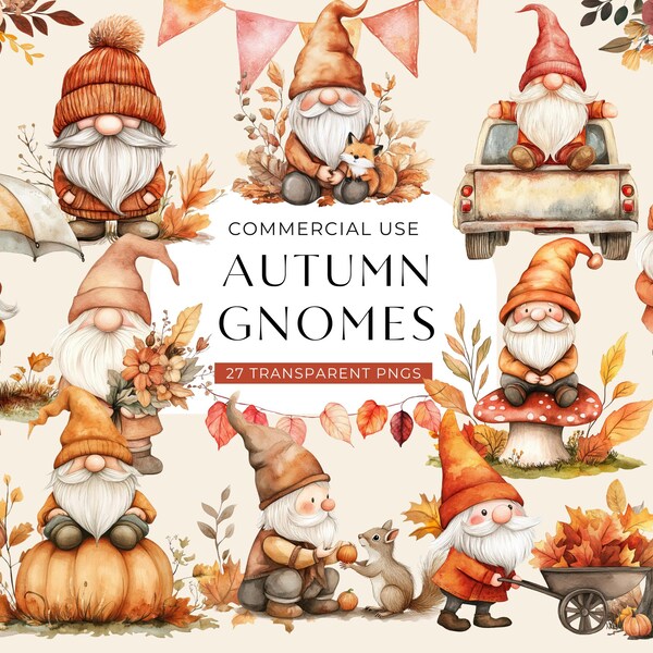 Gnome Clip Art - Etsy