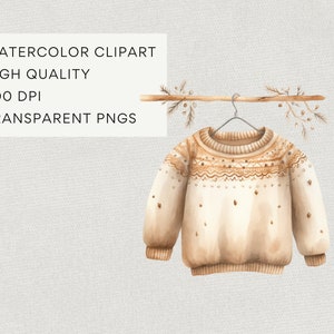 Cozy Fall Clipart Bundle, DIGITAL DOWNLOAD, Watercolor Autumn Clip Art ...