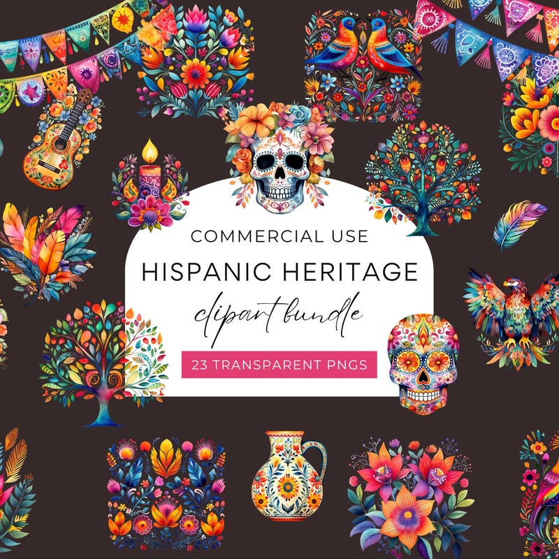 Hispanic Heritage Clipart - Etsy