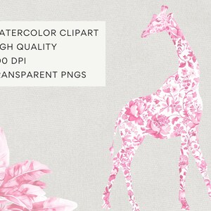 Pink Safari Toile Clipart, DIGITAL DOWNLOAD, Baby Shower Toile De Jouy ...