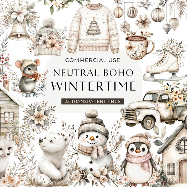 Boho Clip Art - Etsy