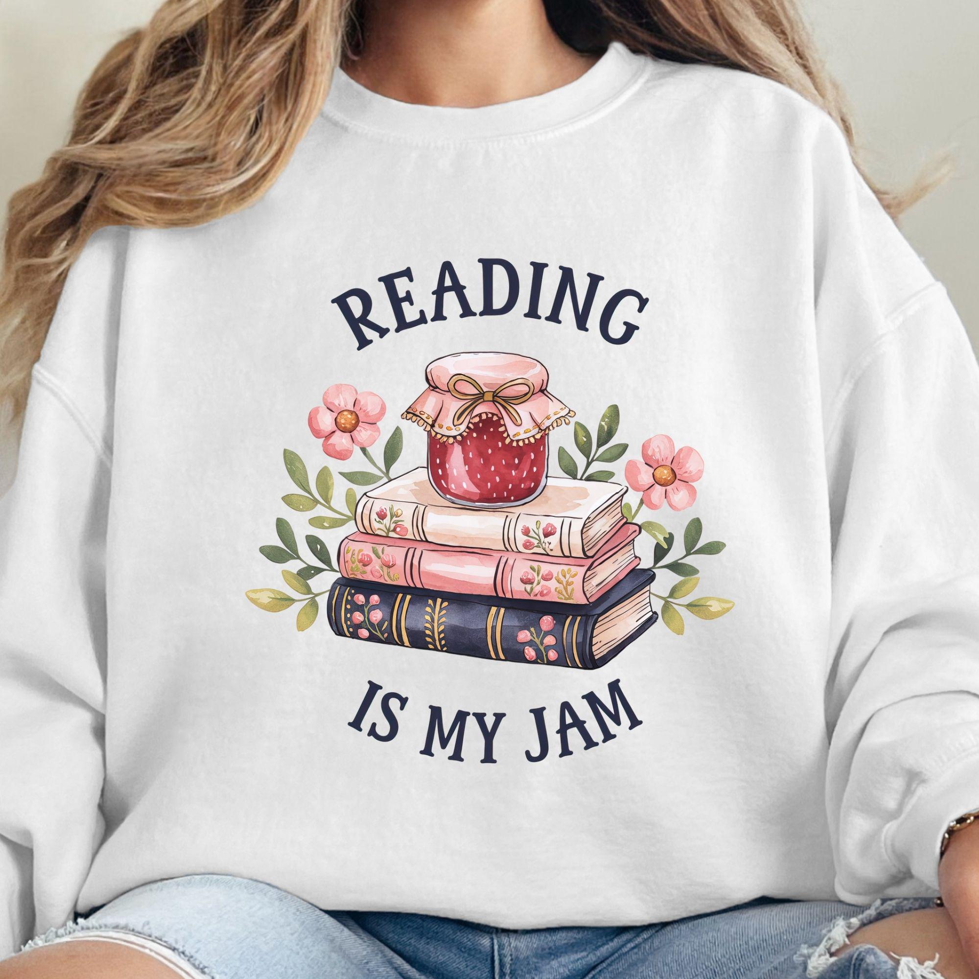 Reading is My Jam PNG, Cute Book Lover Quote, Bookish Gift PNG ...