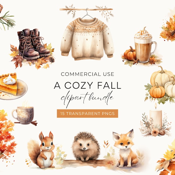 Fall Clipart - Etsy