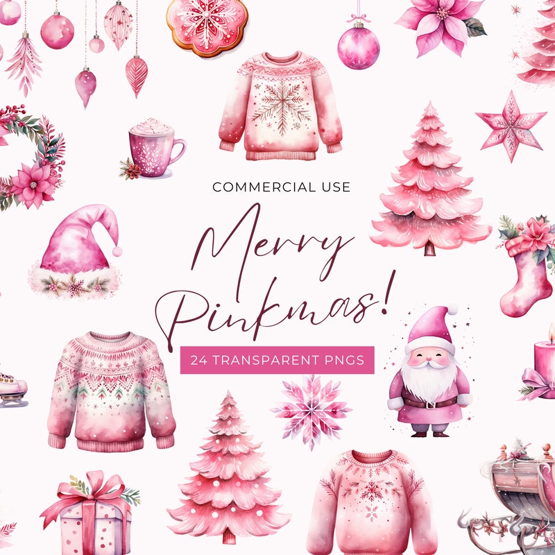 Pink Christmas - Etsy