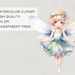 Watercolor Spring Fairy Clipart, DIGITAL DOWNLOAD, Pink Pastel Fairy ...