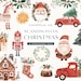 Scandi Christmas Clipart, DIGITAL DOWNLOAD, Nordic Style Xmas Card Clip ...