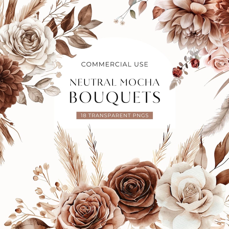 Neutral Toned Florals - Etsy