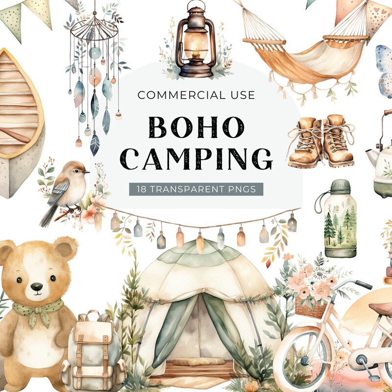Camping Tent Clipart - Etsy