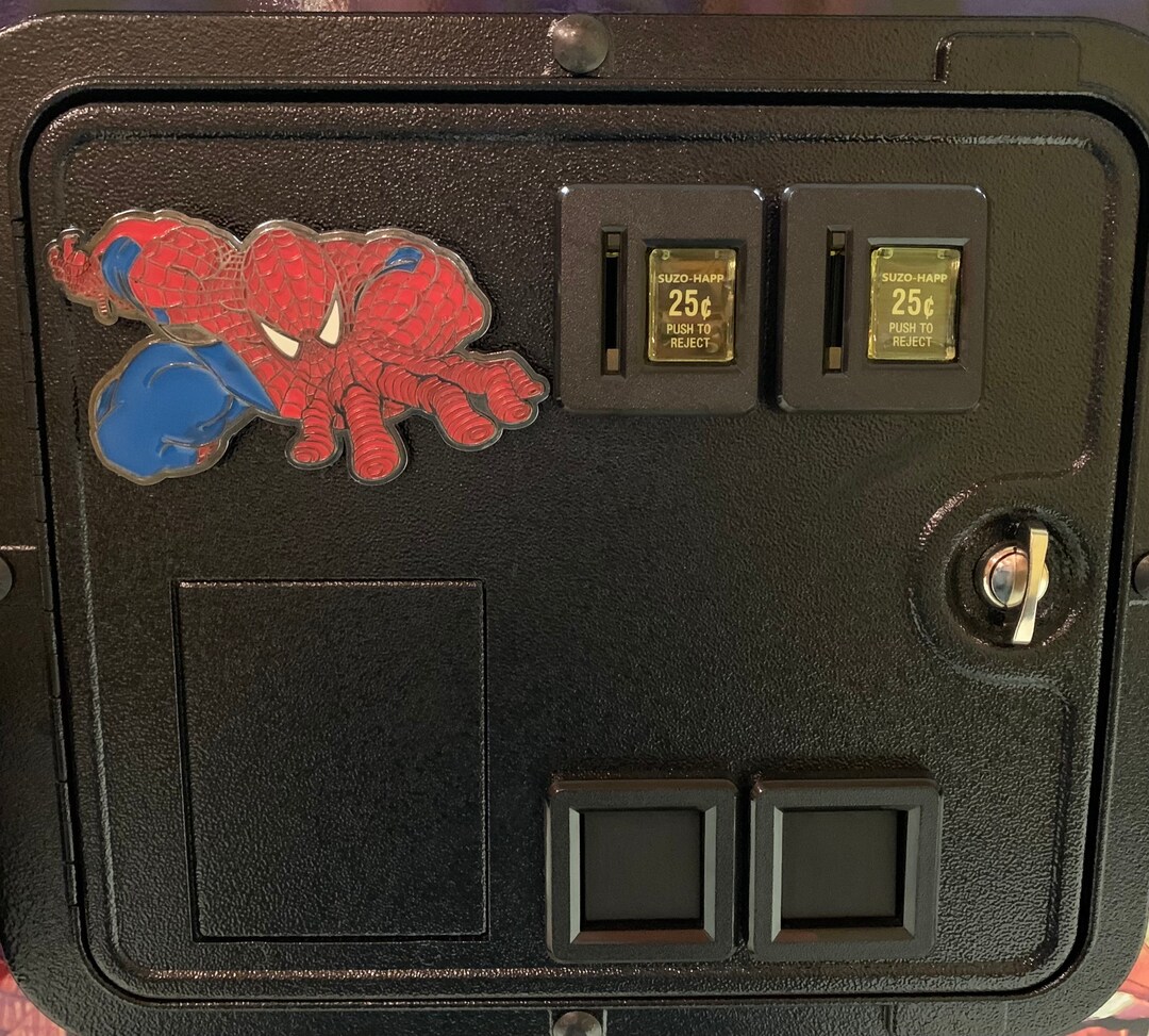Spiderman Pinball Machine Coin Door Mod - Etsy