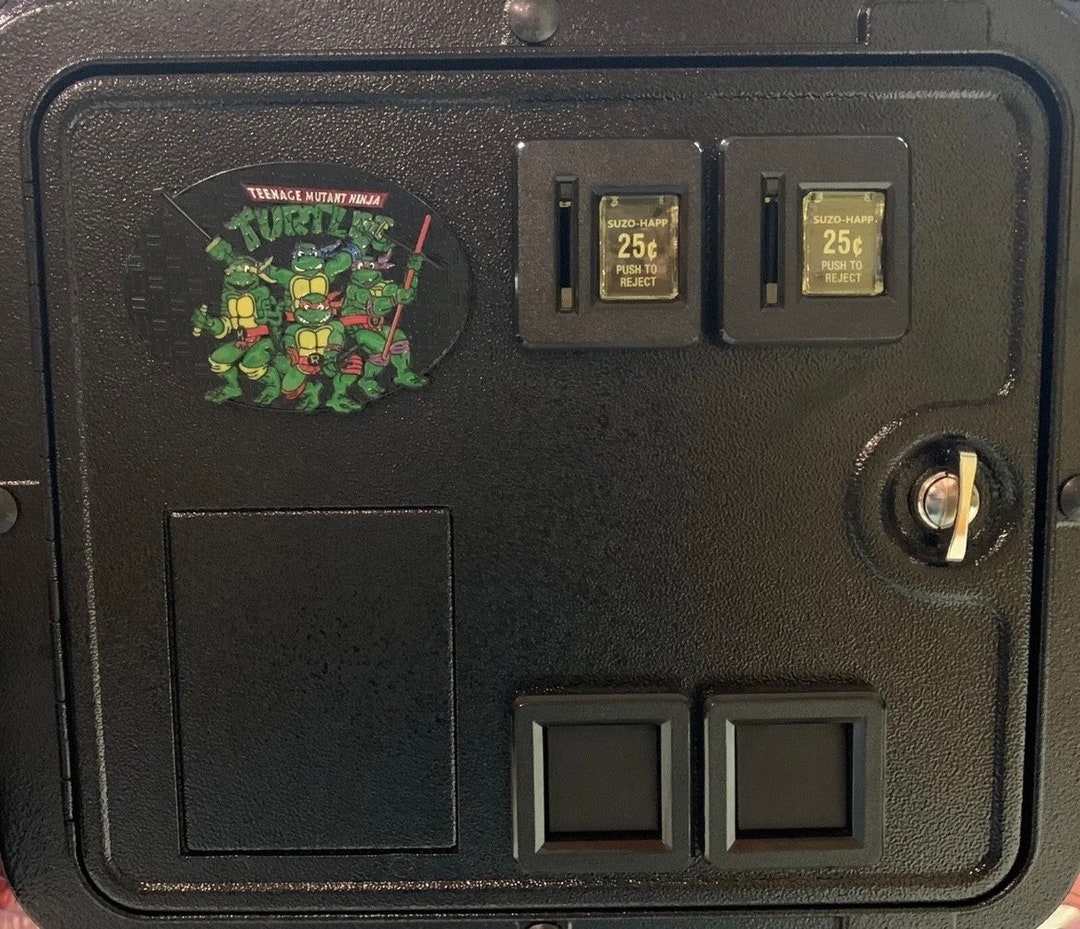 Teenage Mutant Ninja Turtles TMNT Pinball Machine Coin Door Mod - Etsy