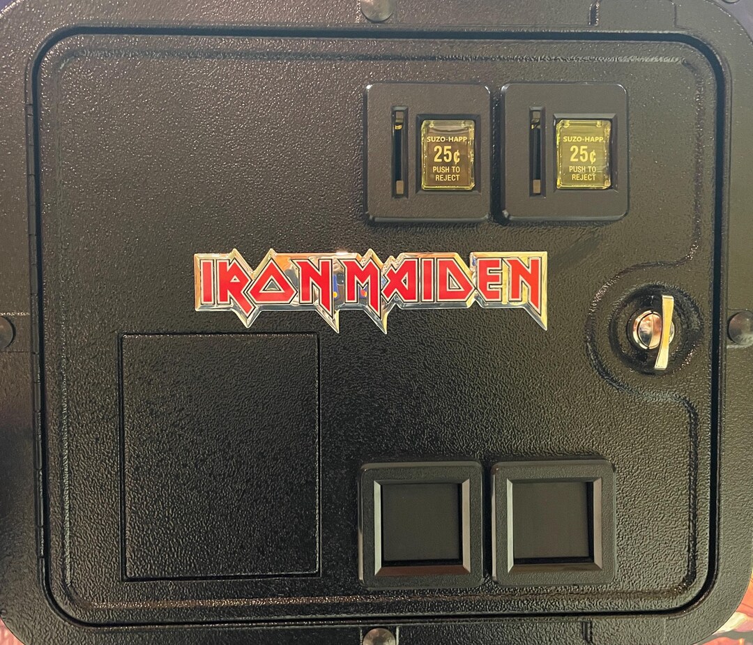 IRON MAIDEN Pinball Machine Metal Coin Door Emblem Mod - Etsy