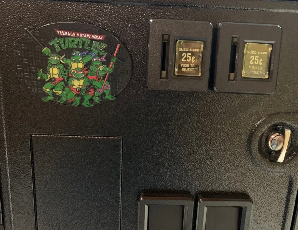 Teenage Mutant Ninja Turtles TMNT Pinball Machine Coin Door Mod - Etsy