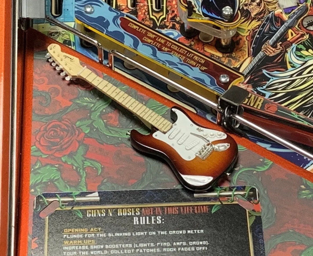 Guns N Roses GNR Pinball Machine FENDER Guitar Mod - Etsy