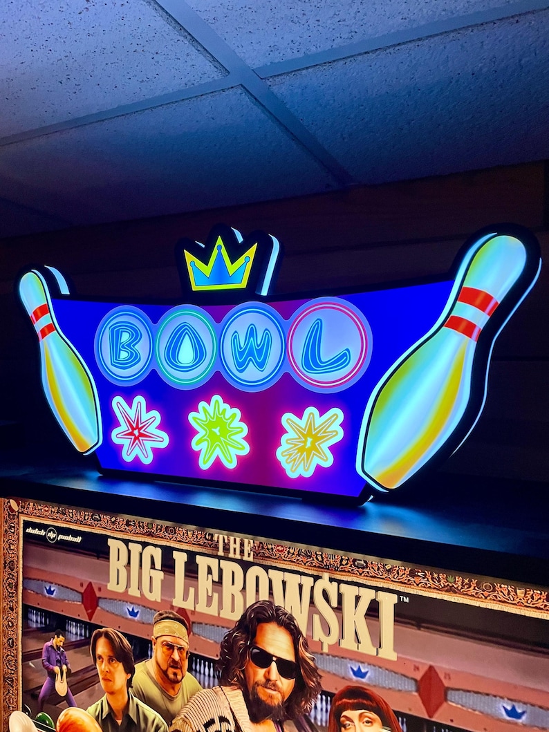 The Big Lebowski Pinball Machine LED Topper Mod - Etsy