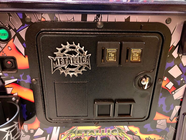 Metallica Pinball Machine Metal Coin Door Mod - Etsy