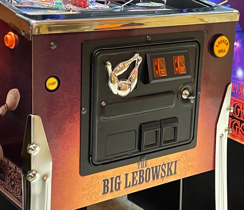 The Big Lebowski Pinball Machine Coin Door Mod - Etsy