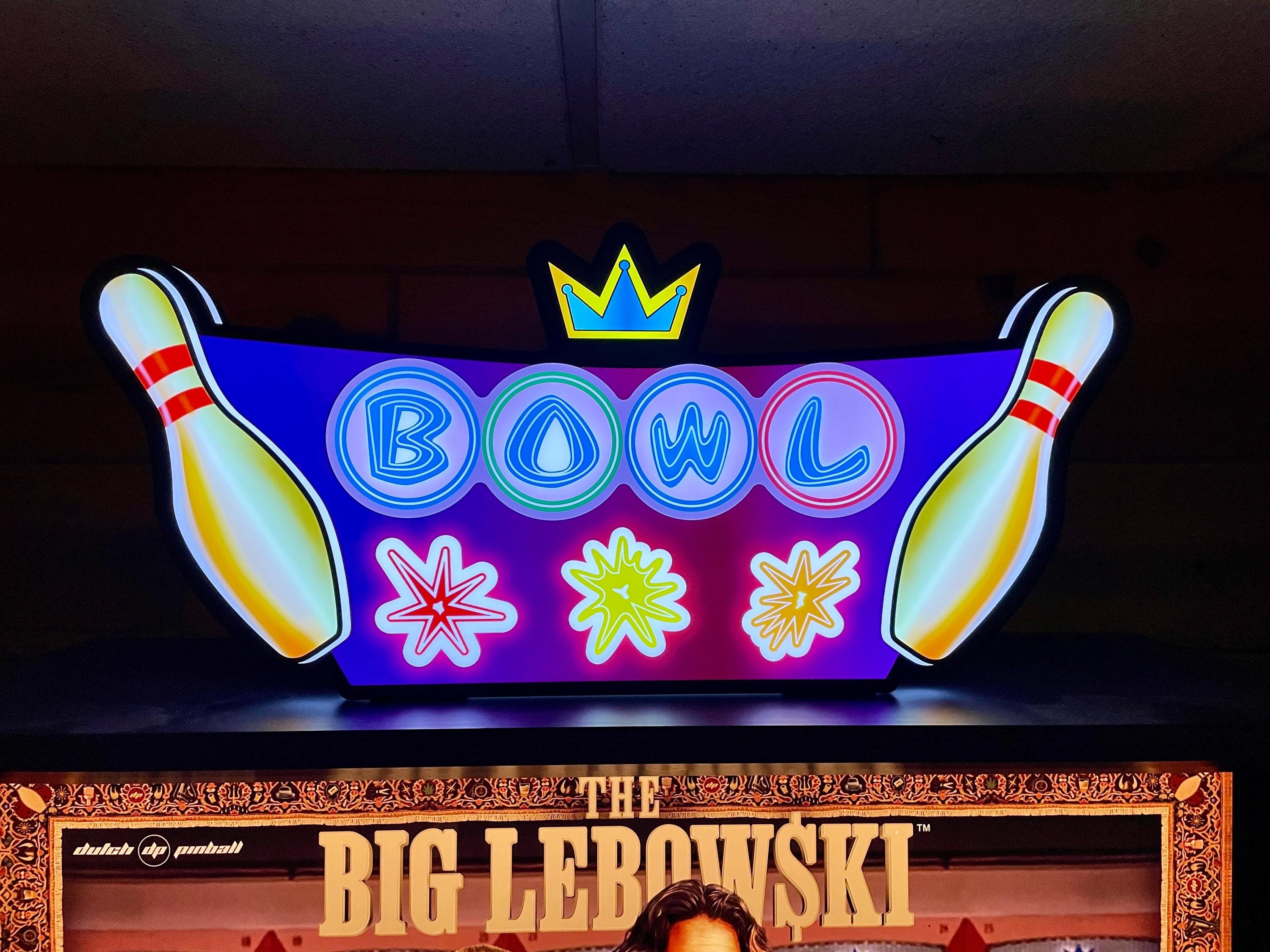 The Big Lebowski Pinball Machine LED Topper Mod - Etsy