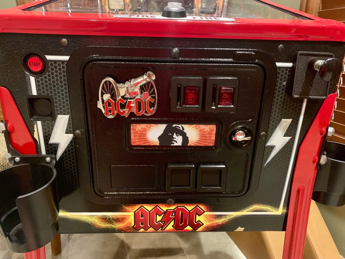 ACDC AC/DC Pinball Machine Coin Door Mod Version 2 - Etsy