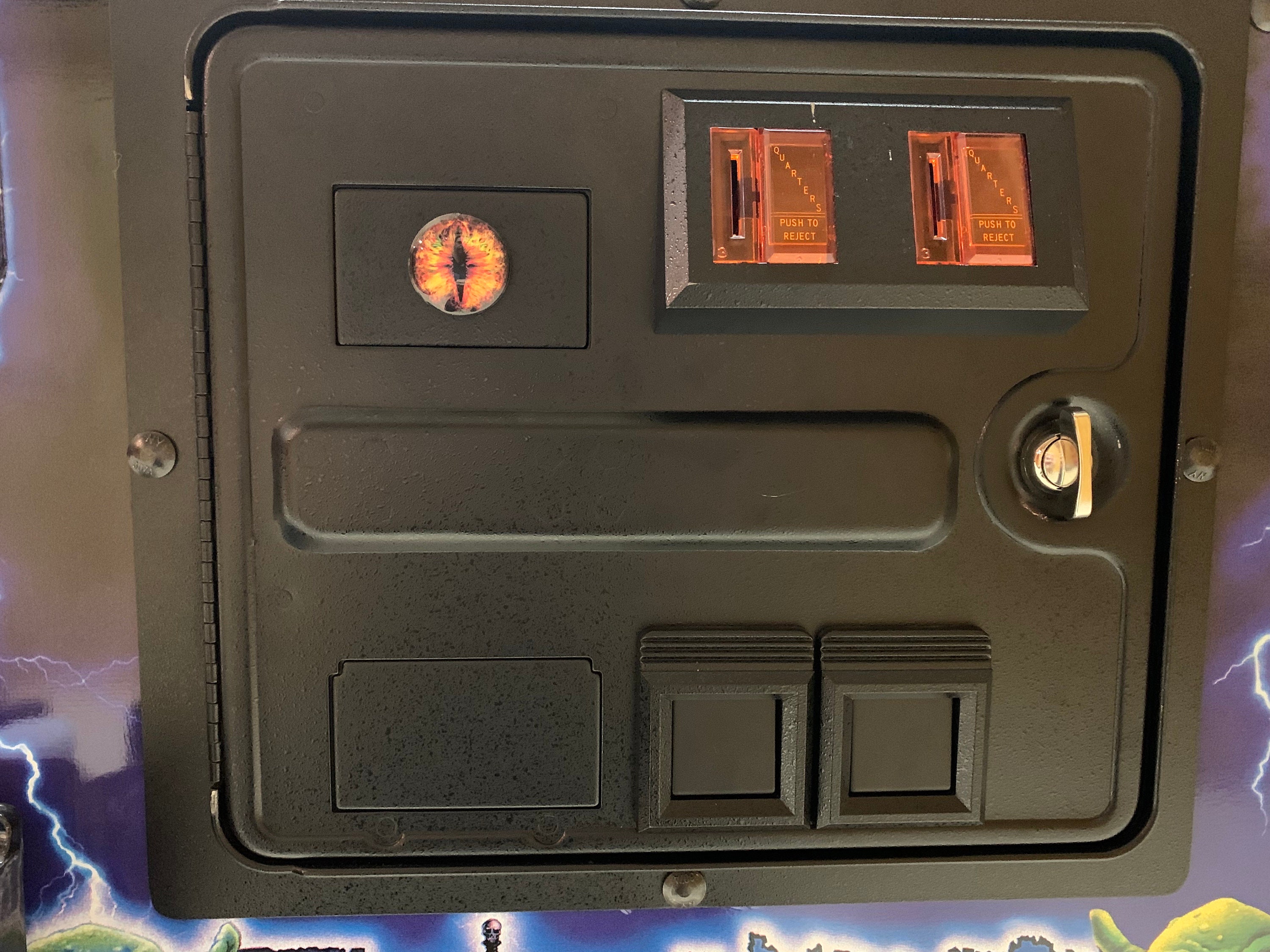 GLASS Eye of Sauron Lord of the Rings Pinball Machine Coin Door Mod - Etsy