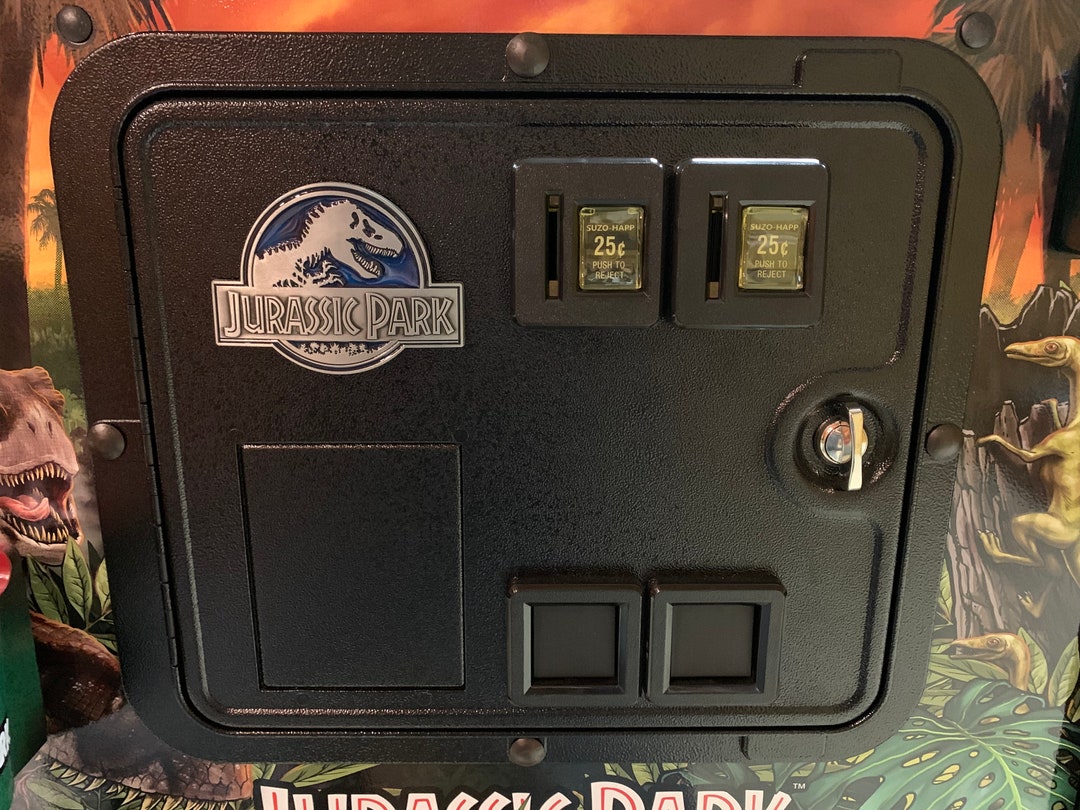 Jurassic Park Metal Pinball Machine Coin Door Mod - Etsy