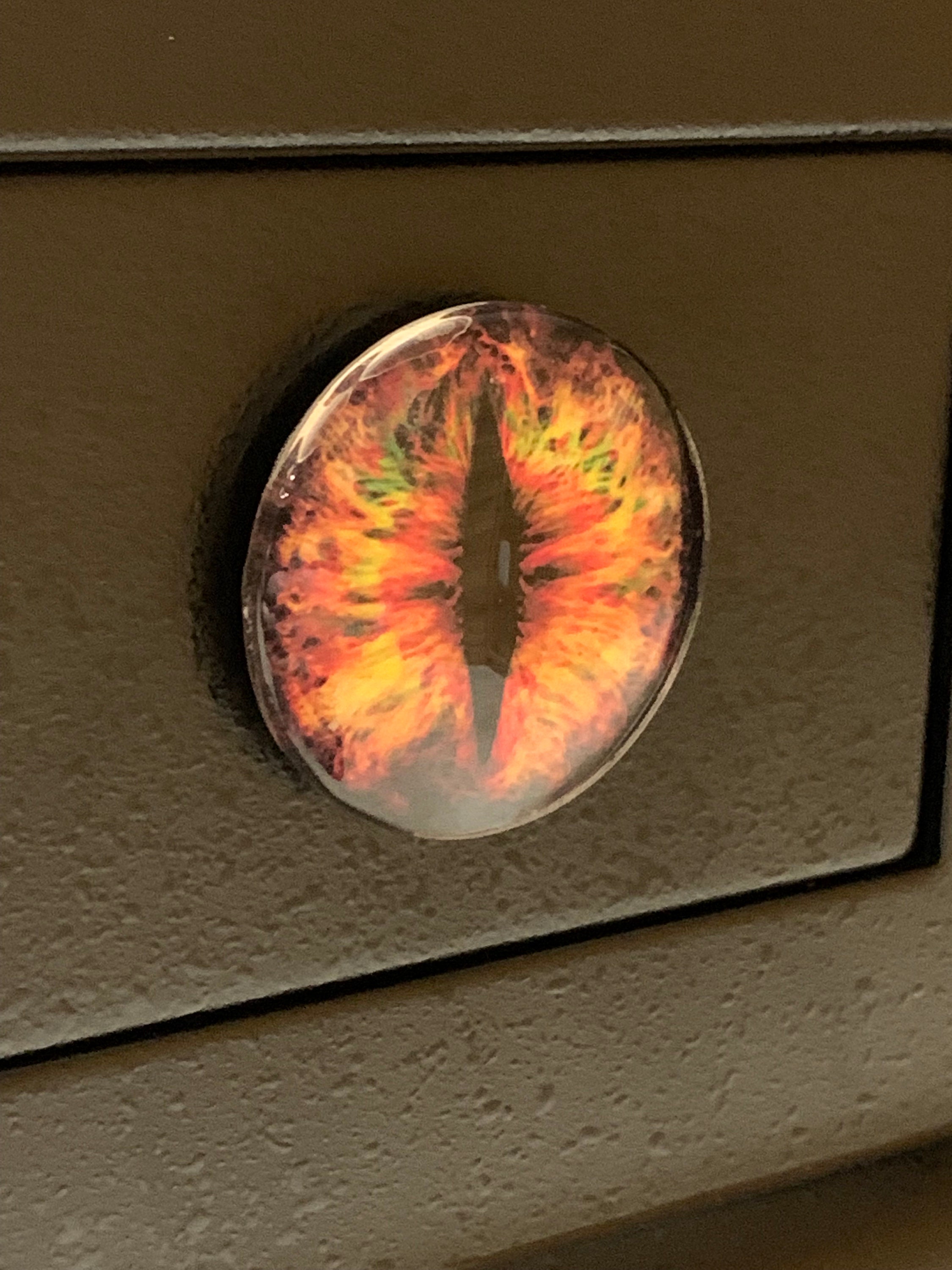 GLASS Eye of Sauron Lord of the Rings Pinball Machine Coin Door Mod - Etsy