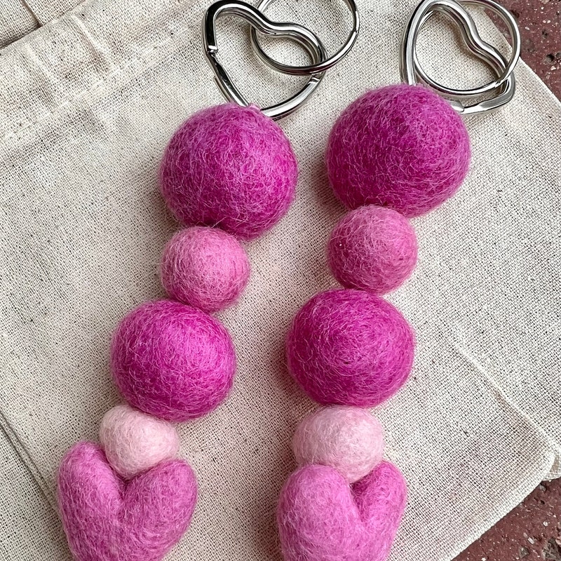 Felt Key Chain - Etsy