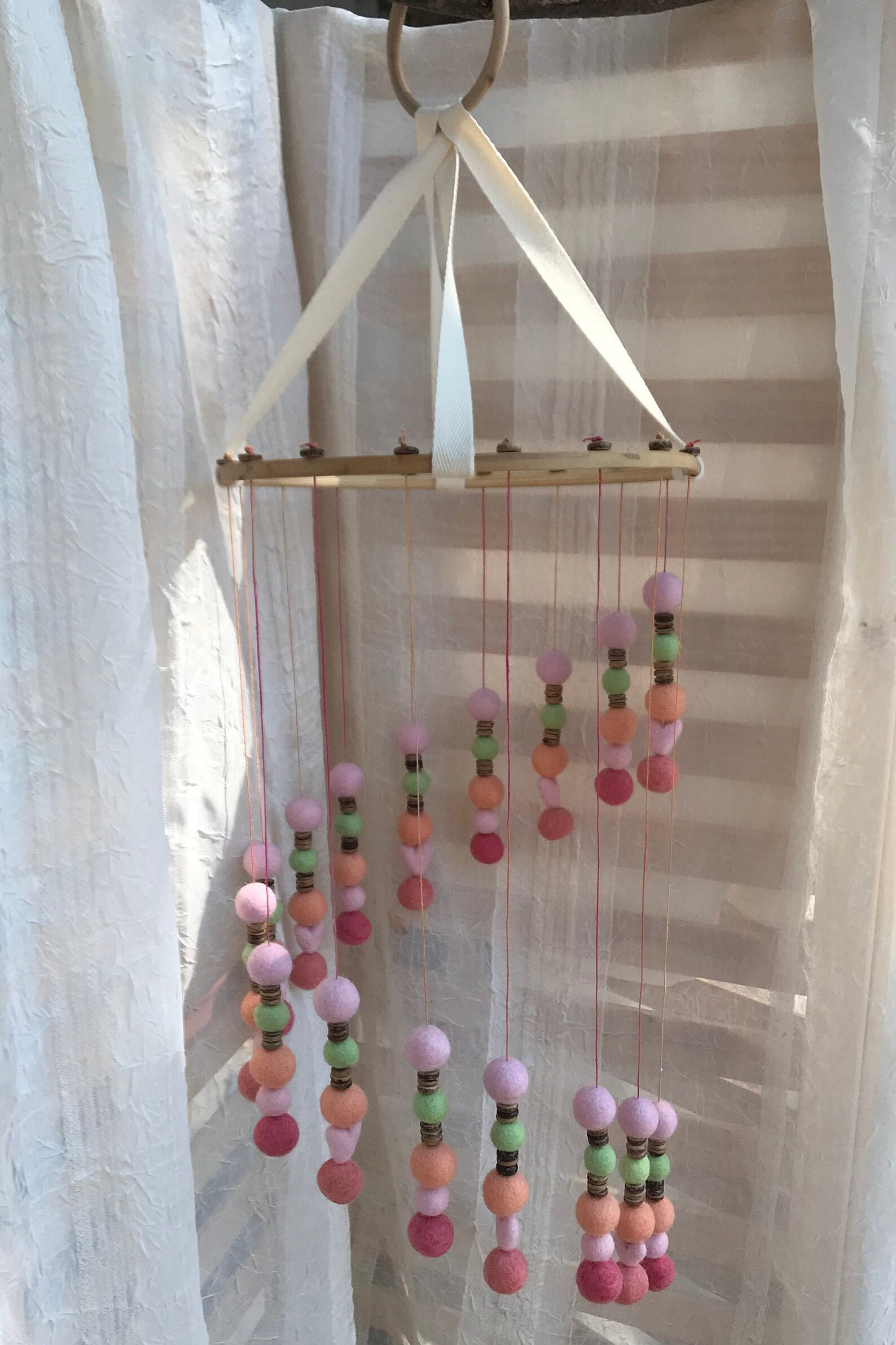 Fresh Melons Felt Ball Mobile Bamboo Mobile Eco-friendly - Etsy
