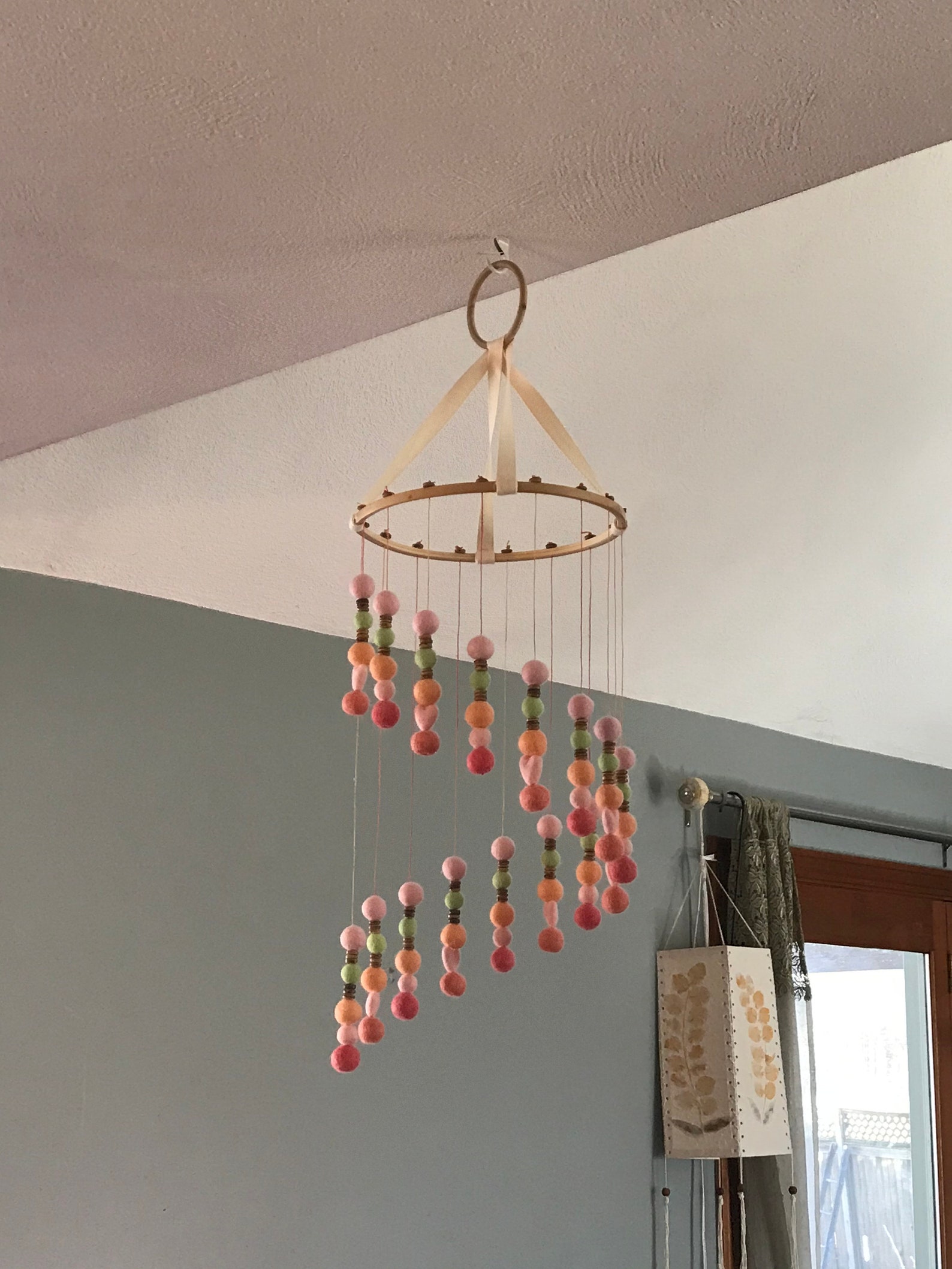 Fresh Melons Felt Ball Mobile Bamboo Mobile Eco-friendly - Etsy