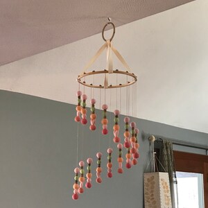 Fresh Melons Felt Ball Mobile, Bamboo Mobile, Eco-friendly Mobile - Etsy