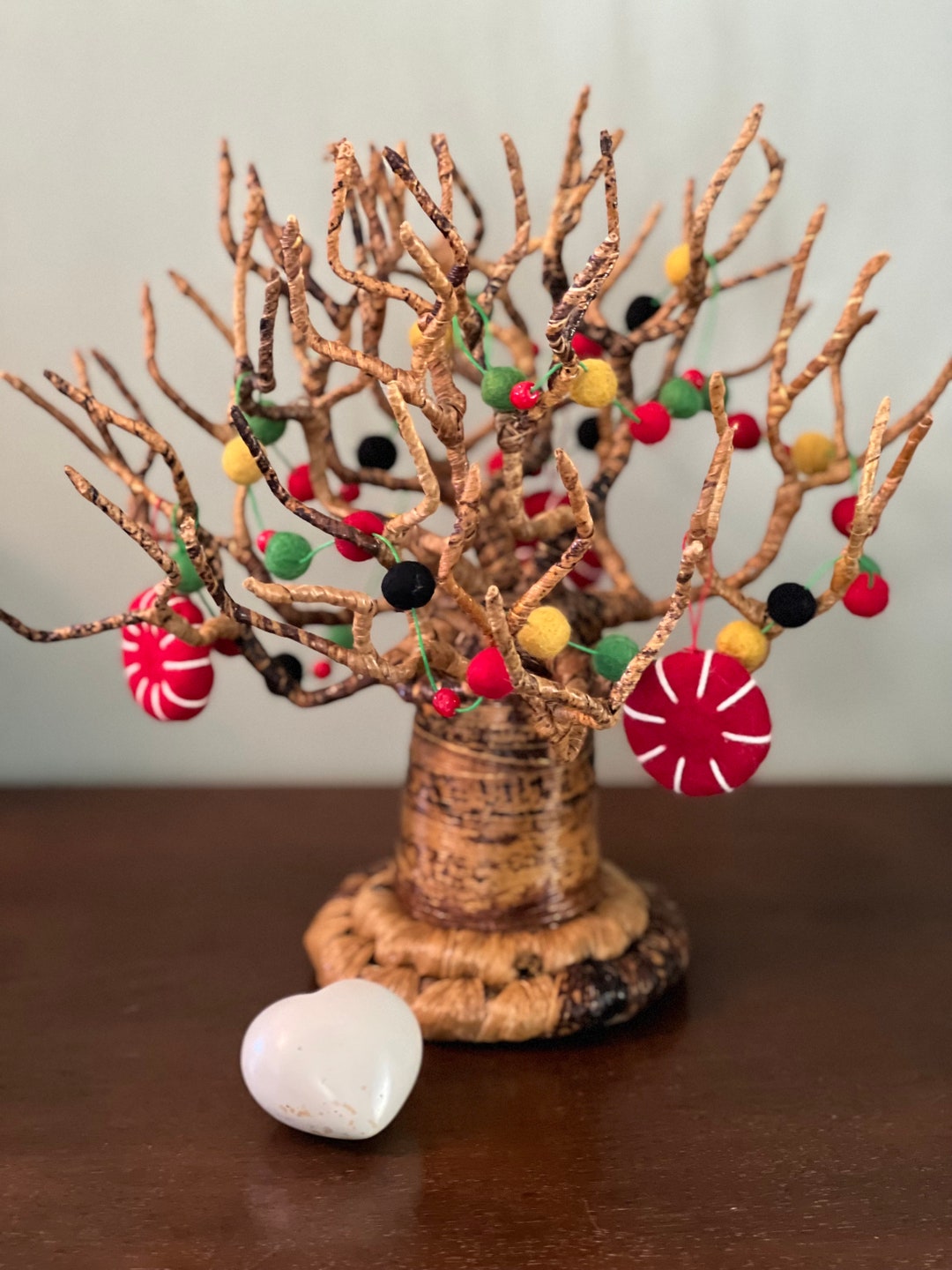 African Colors Baobab Tree, Kwanzaa Tree, Small Decorated Tree, Holiday ...