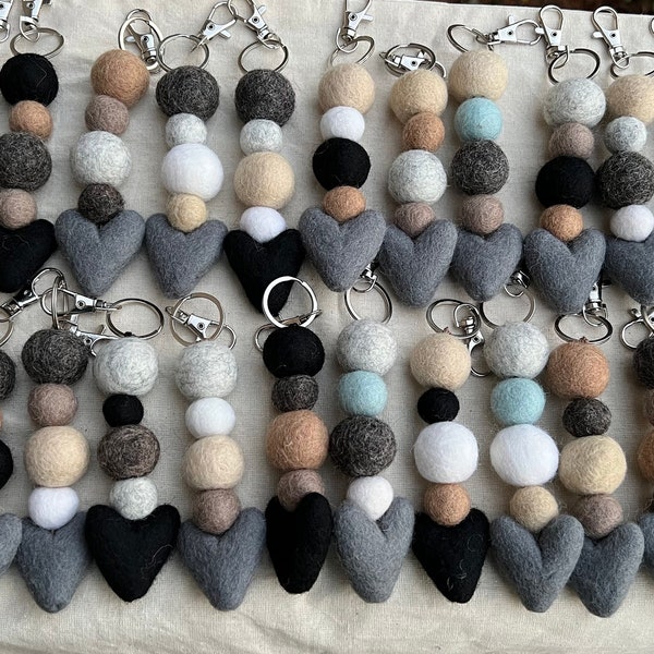 Felt Key Chain - Etsy