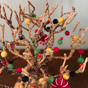 African Colors Baobab Tree, Kwanzaa Tree, Small Decorated Tree, Holiday ...