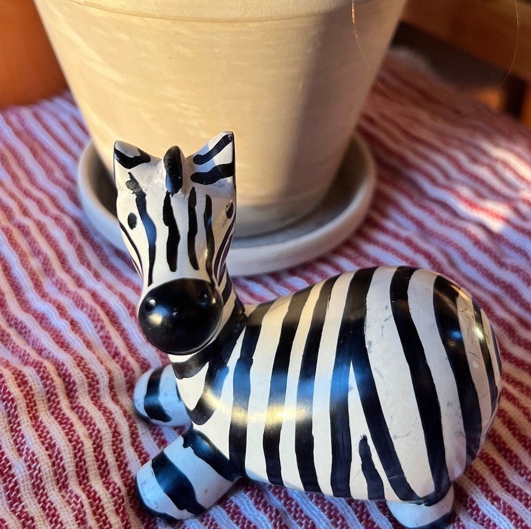 Kenyan Soapstone Zebra African Animals Experiential Play - Etsy