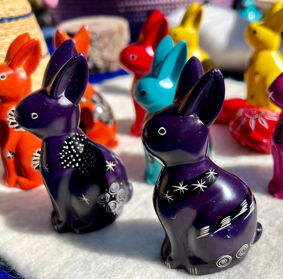 Soapstone Rabbit, Kenyan Carved Soapstone, Rabbit Figure, Teacher Gift ...