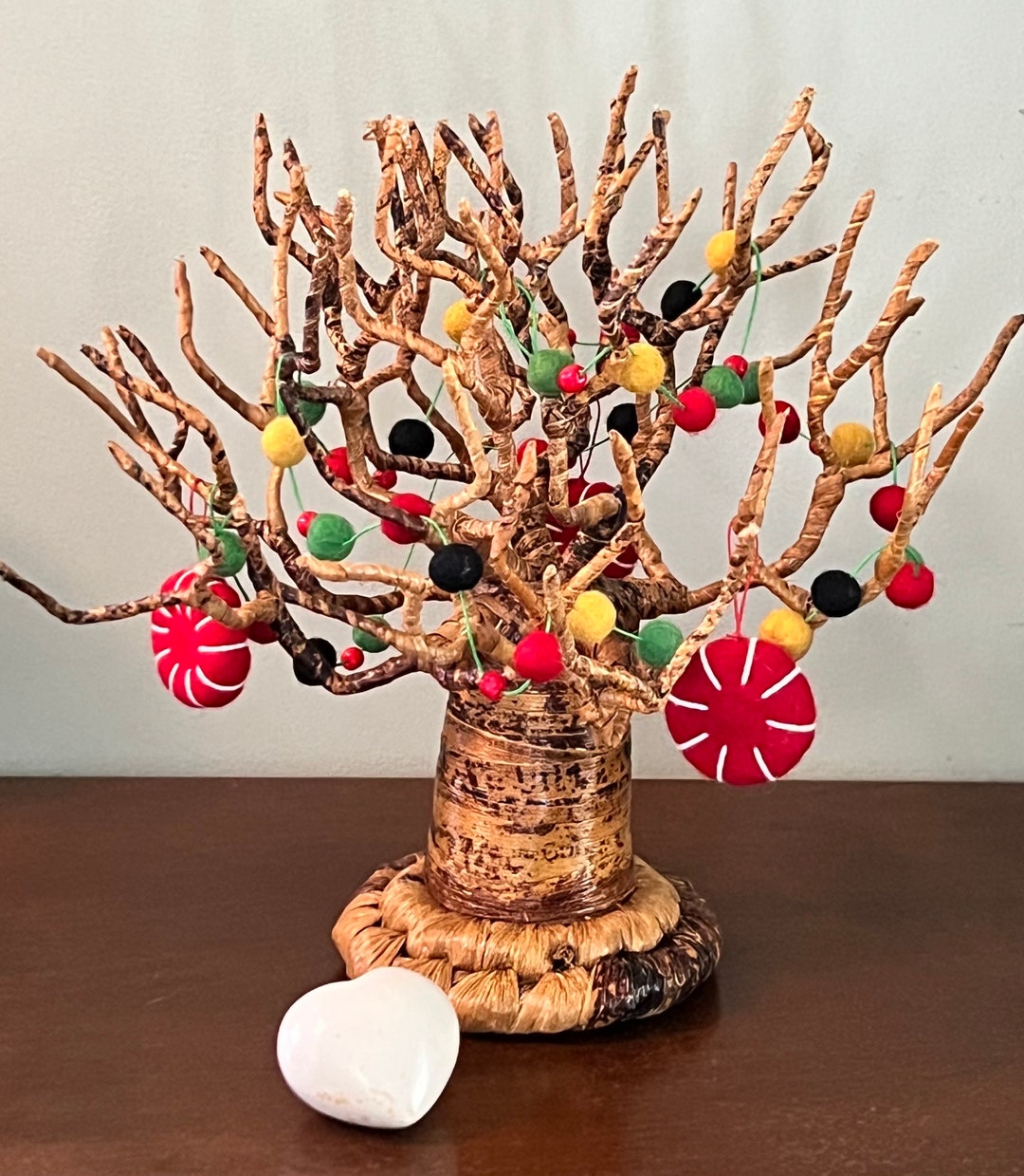 African Colors Baobab Tree, Kwanzaa Tree, Small Decorated Tree, Holiday ...