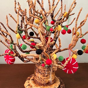 African Colors Baobab Tree, Kwanzaa Tree, Small Decorated Tree, Holiday ...