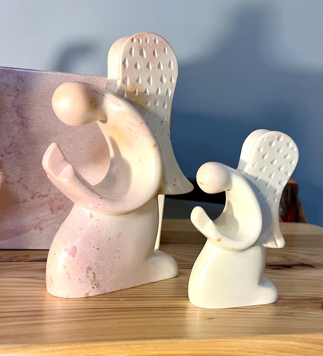 Kenyan Carved Soapstone Angel, Fair Trade, Easter or Remembrance - Etsy