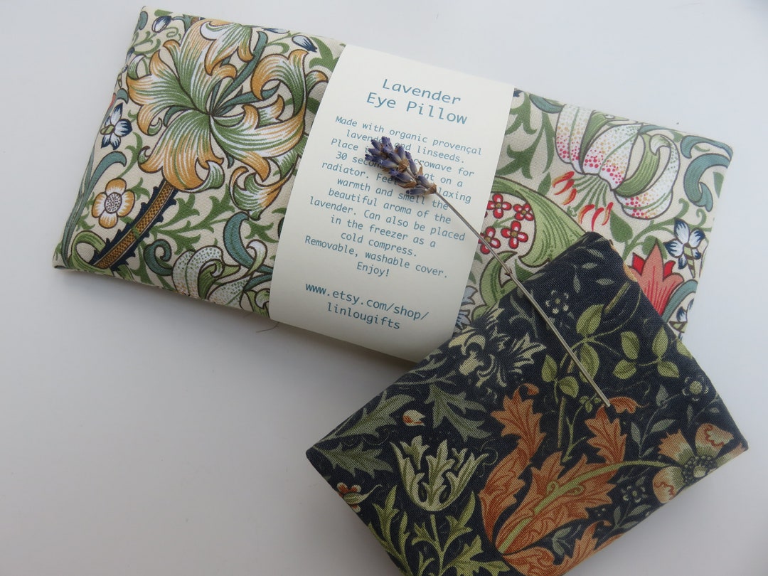 William Morris Lavender Eye Pillow With Spare Cover - Etsy