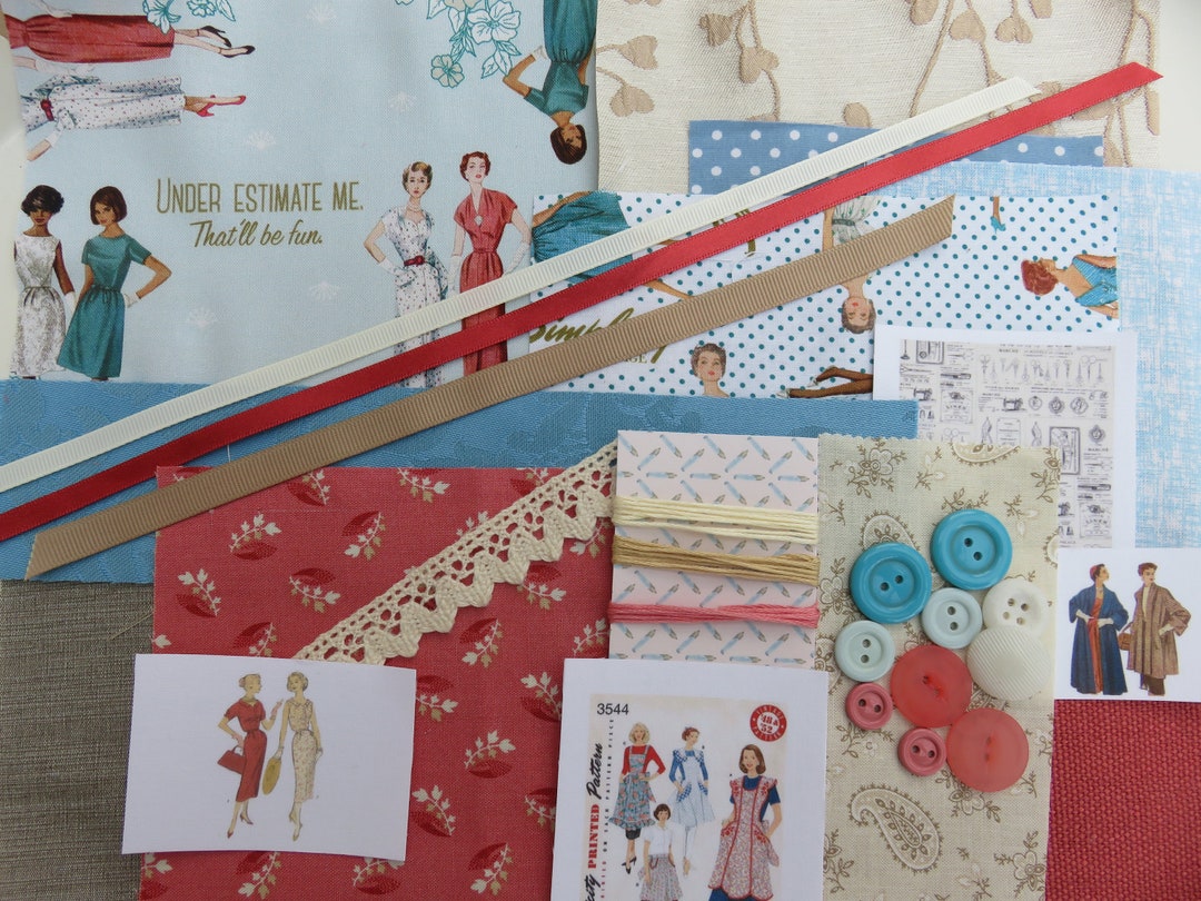 Slow Stitch Pack, Vintage Sewing Theme - Etsy